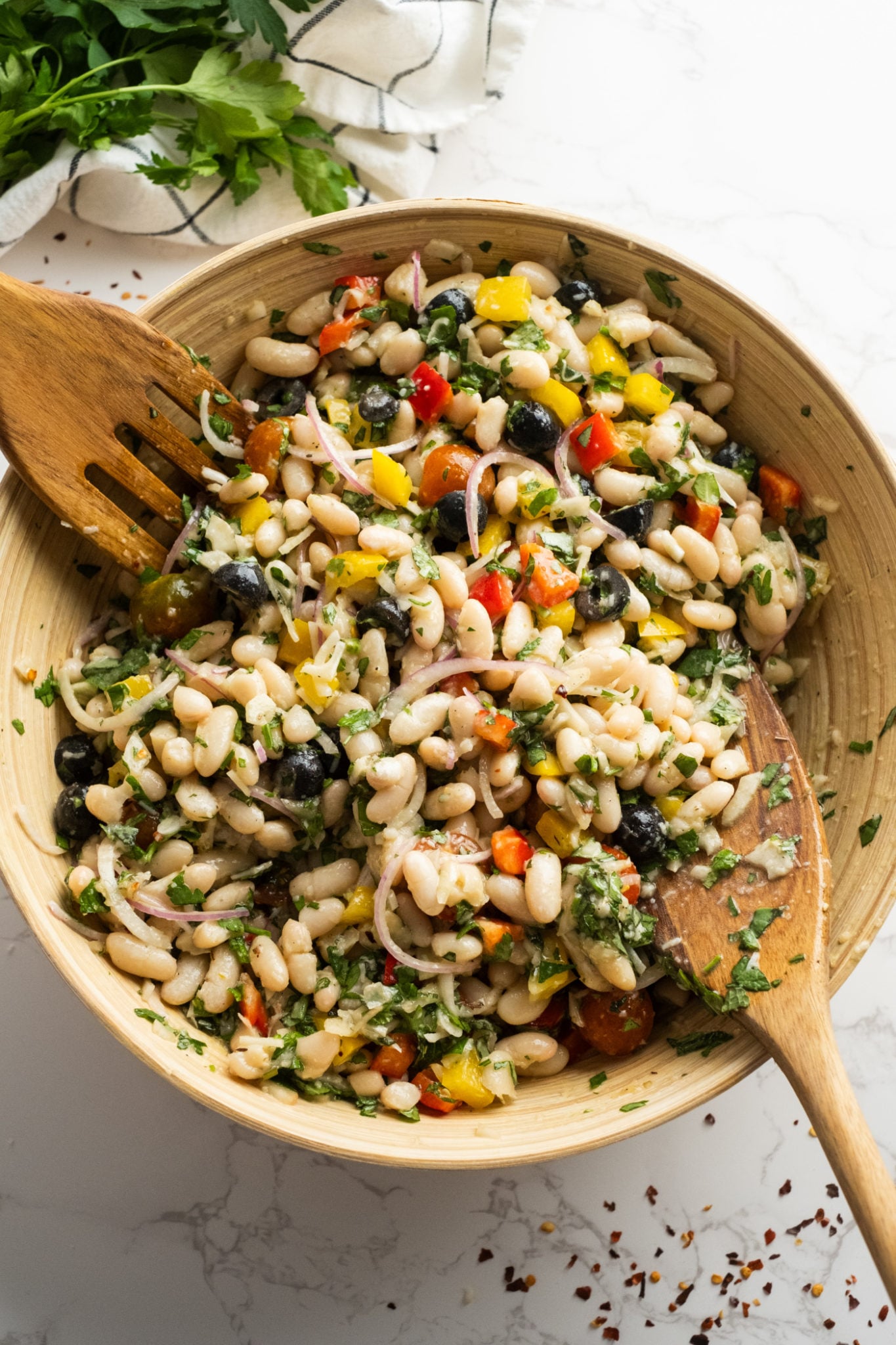 Tuscan White Bean Salad - Reluctant Entertainer
