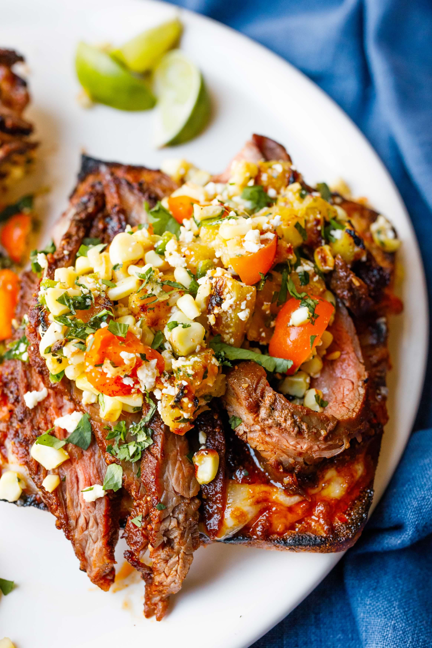 Open Face Flank Steak Sandwiches - Reluctant Entertainer