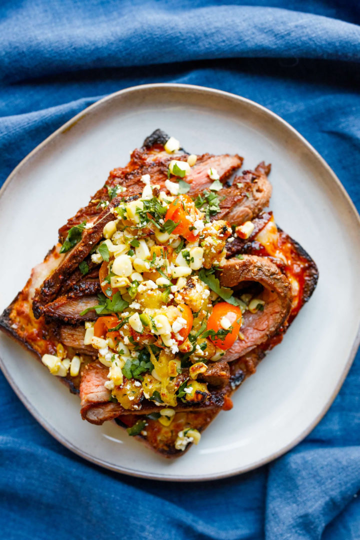 Open Face Flank Steak Sandwiches - Reluctant Entertainer