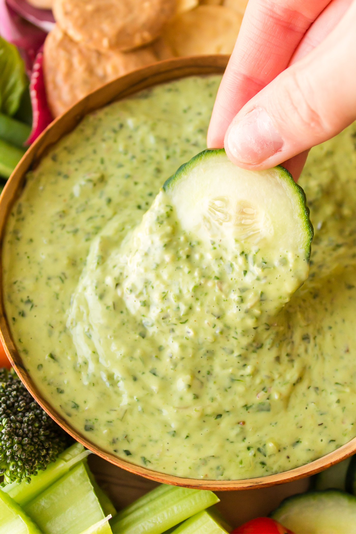 Green Goddess Dip - Reluctant Entertainer