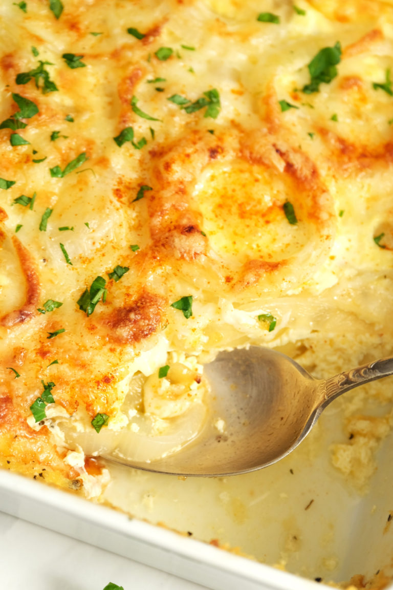 Vidalia Onion Casserole - Reluctant Entertainer
