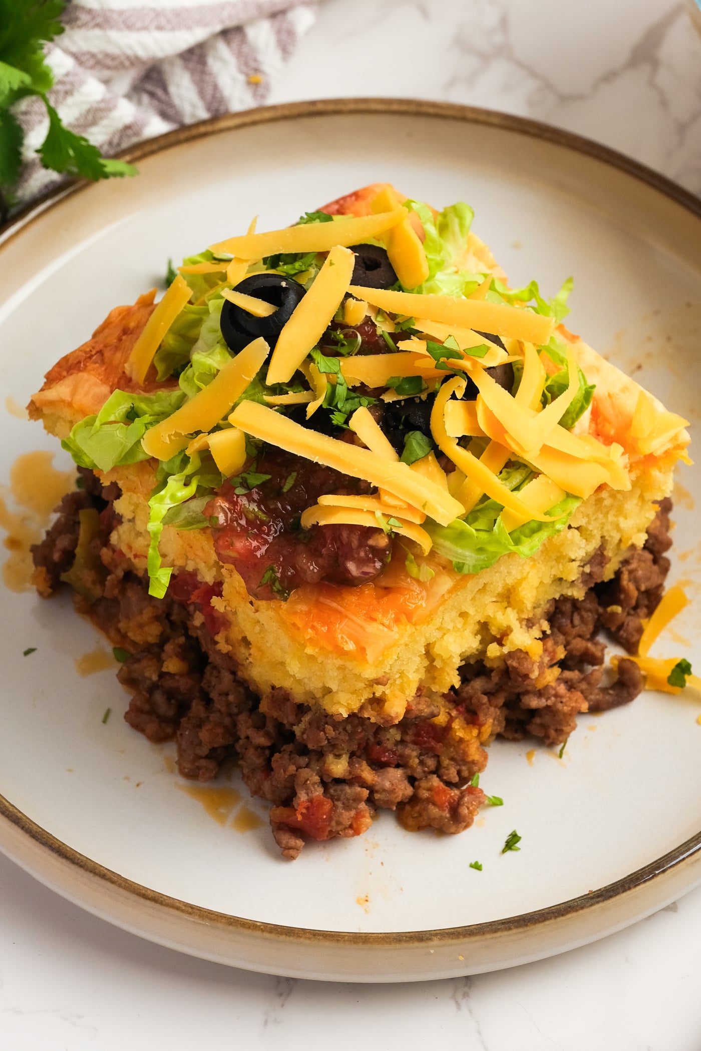 Jiffy Cornbread Taco Bake - Reluctant Entertainer