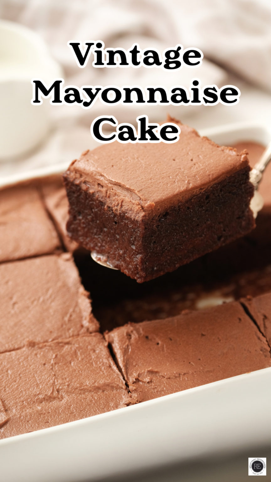 Vintage Mayonnaise Cake - Reluctant Entertainer