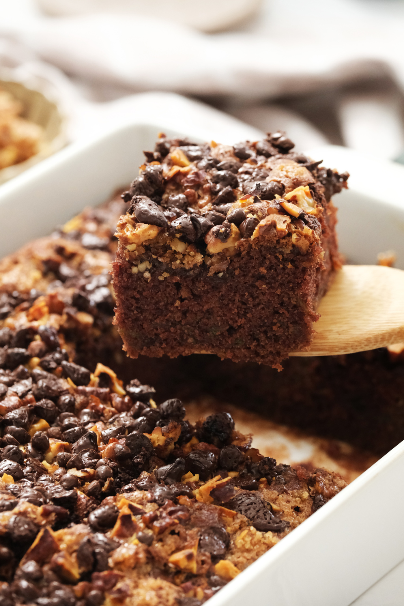 Chocolate Chip Zucchini Cake - Reluctant Entertainer