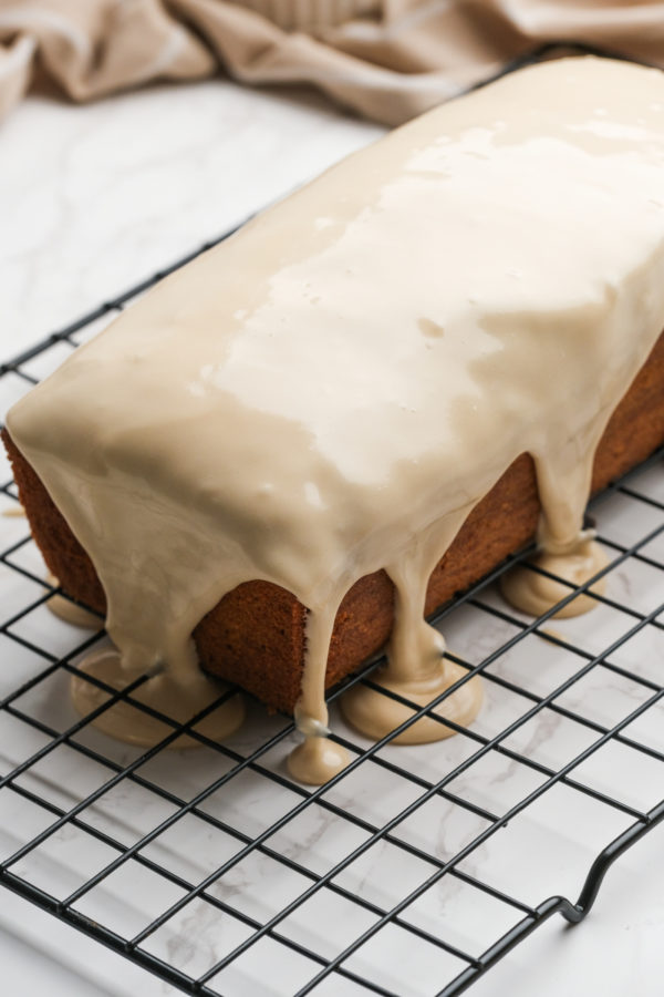 Pumpkin Bread with Cream Cheese Frosting - Reluctant Entertainer