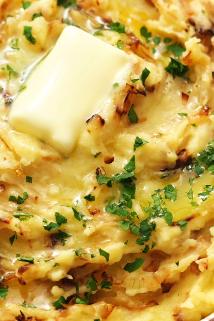 Smashed Potatoes with Sour Cream - Reluctant Entertainer