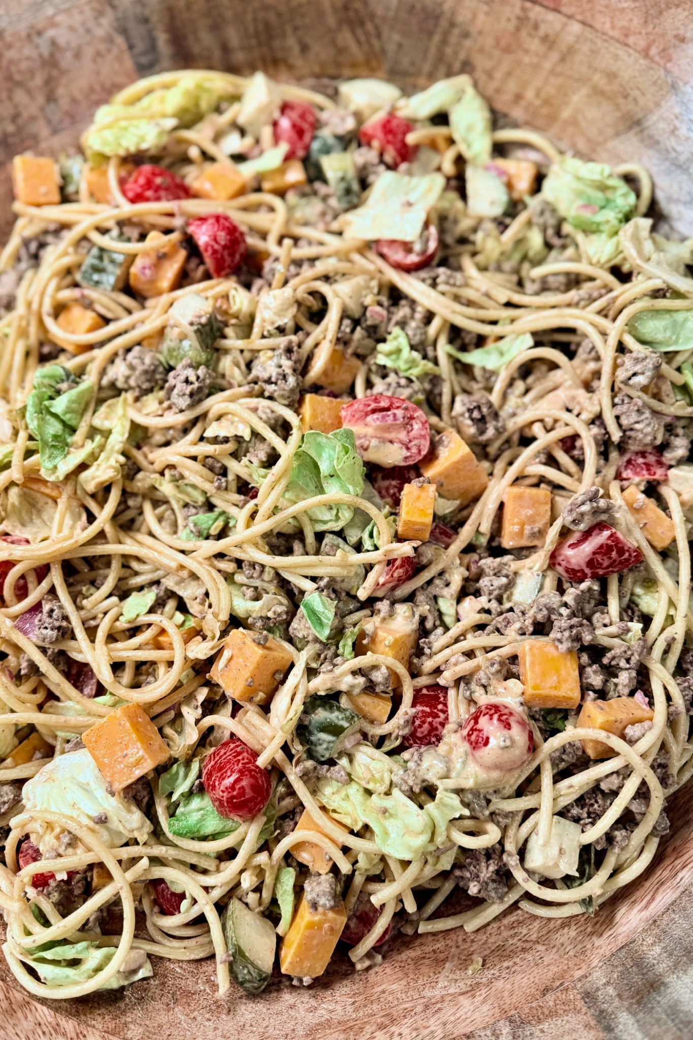 Big Mac Pasta Salad - Reluctant Entertainer