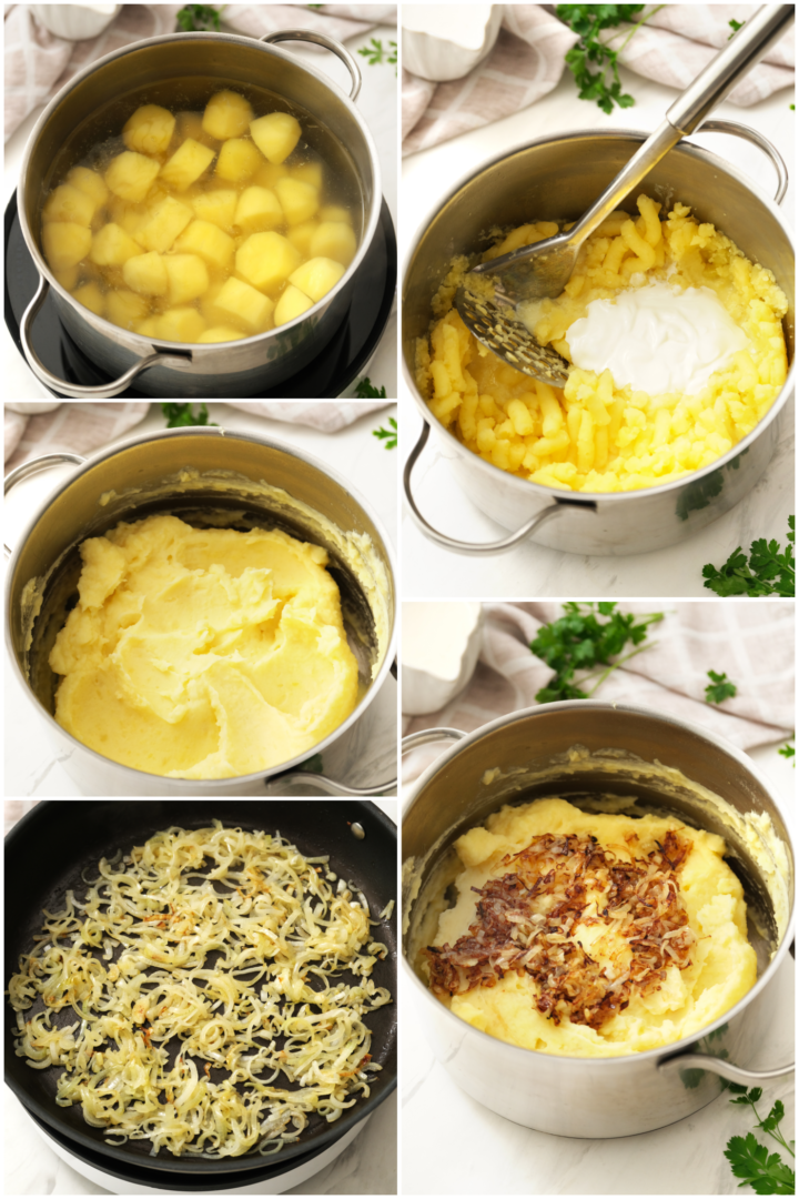 Smashed Potatoes with Sour Cream - Reluctant Entertainer