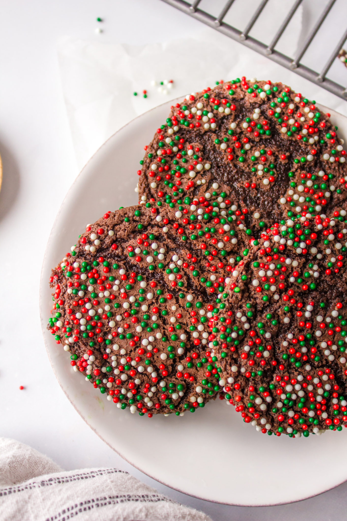 Chocolate Sprinkle Cookies - Reluctant Entertainer