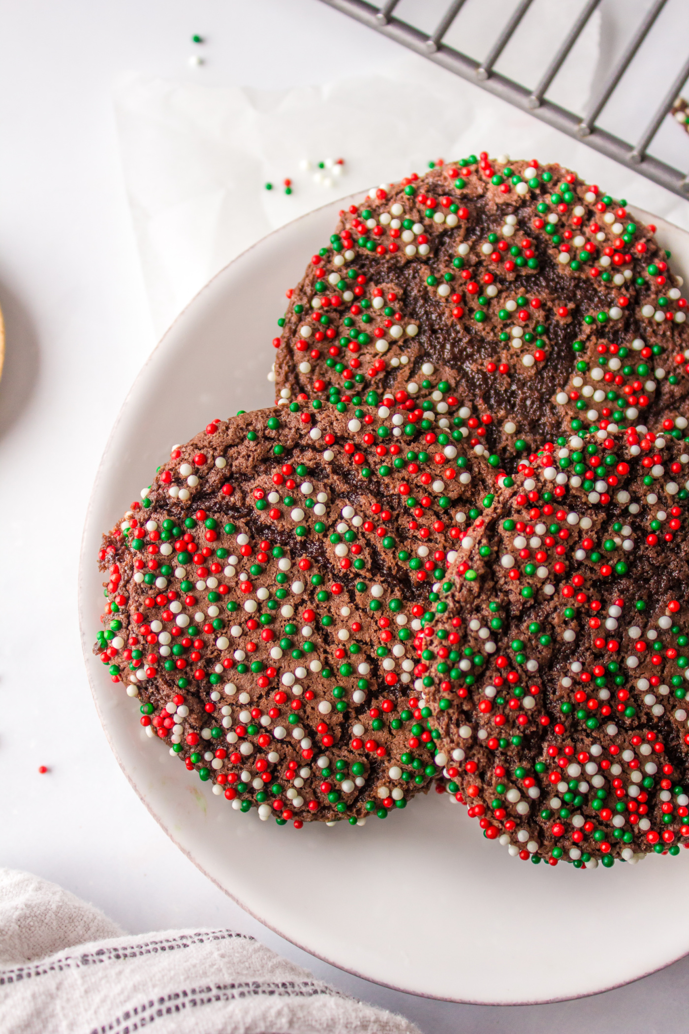 Chocolate Sprinkle Cookies - Reluctant Entertainer