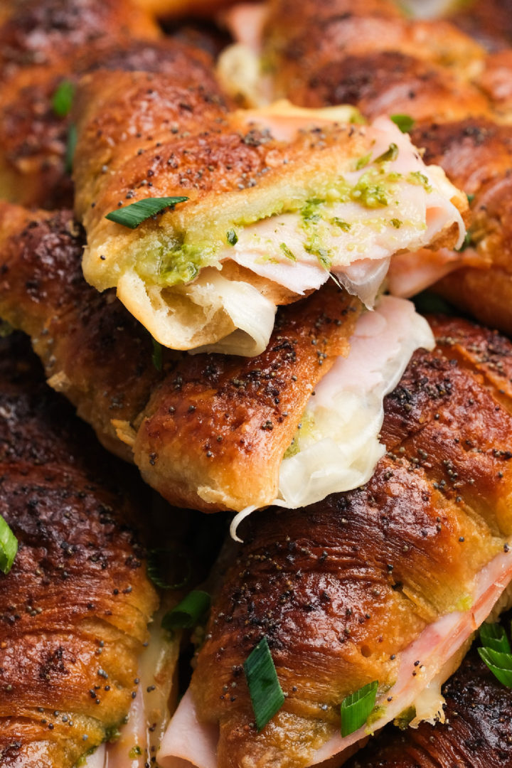 Baked Ham and Cheese Croissants - Reluctant Entertainer