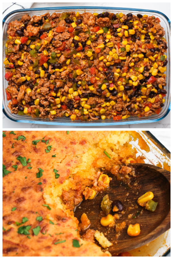 Cornbread Cowboy Casserole - Reluctant Entertainer