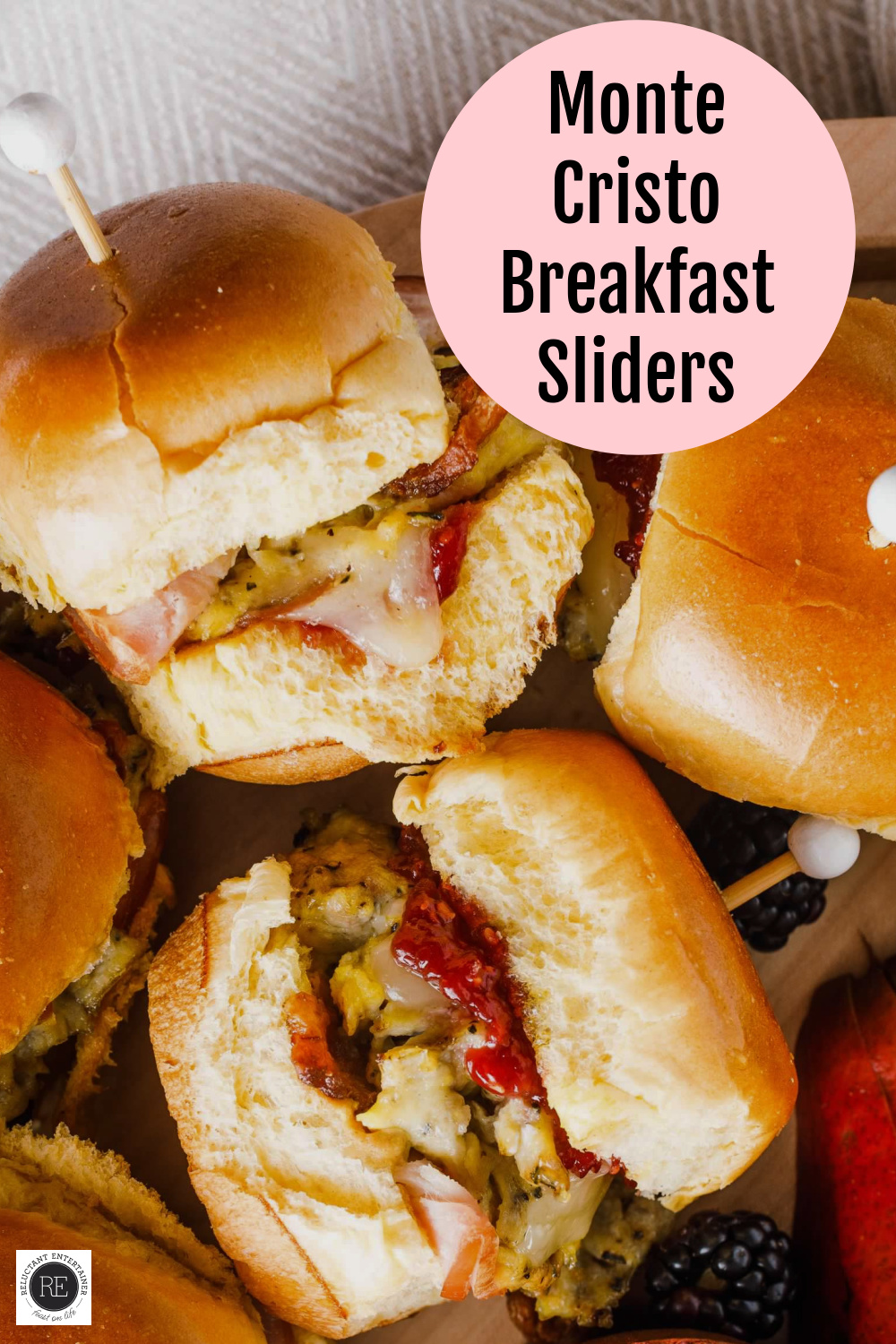 Monte Cristo Breakfast Sliders - Reluctant Entertainer