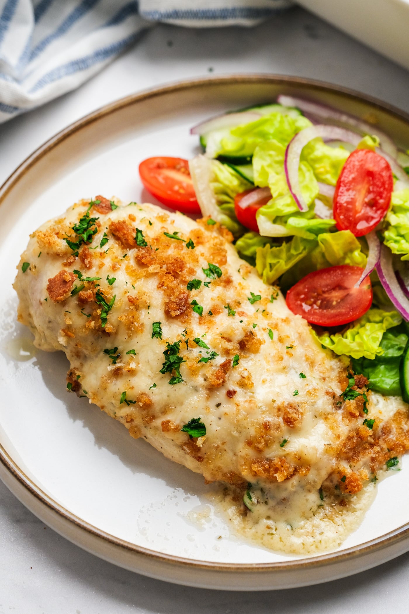 Baked Caesar Chicken - Reluctant Entertainer