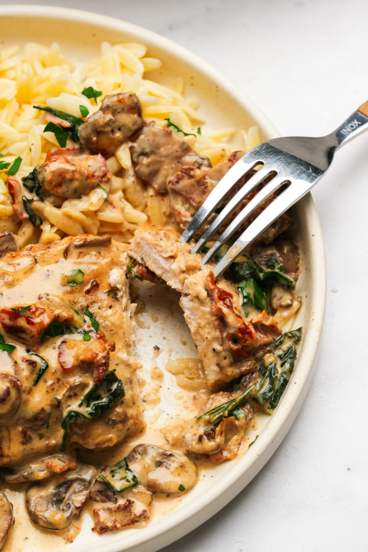 Marry Me Chicken Orzo - Reluctant Entertainer