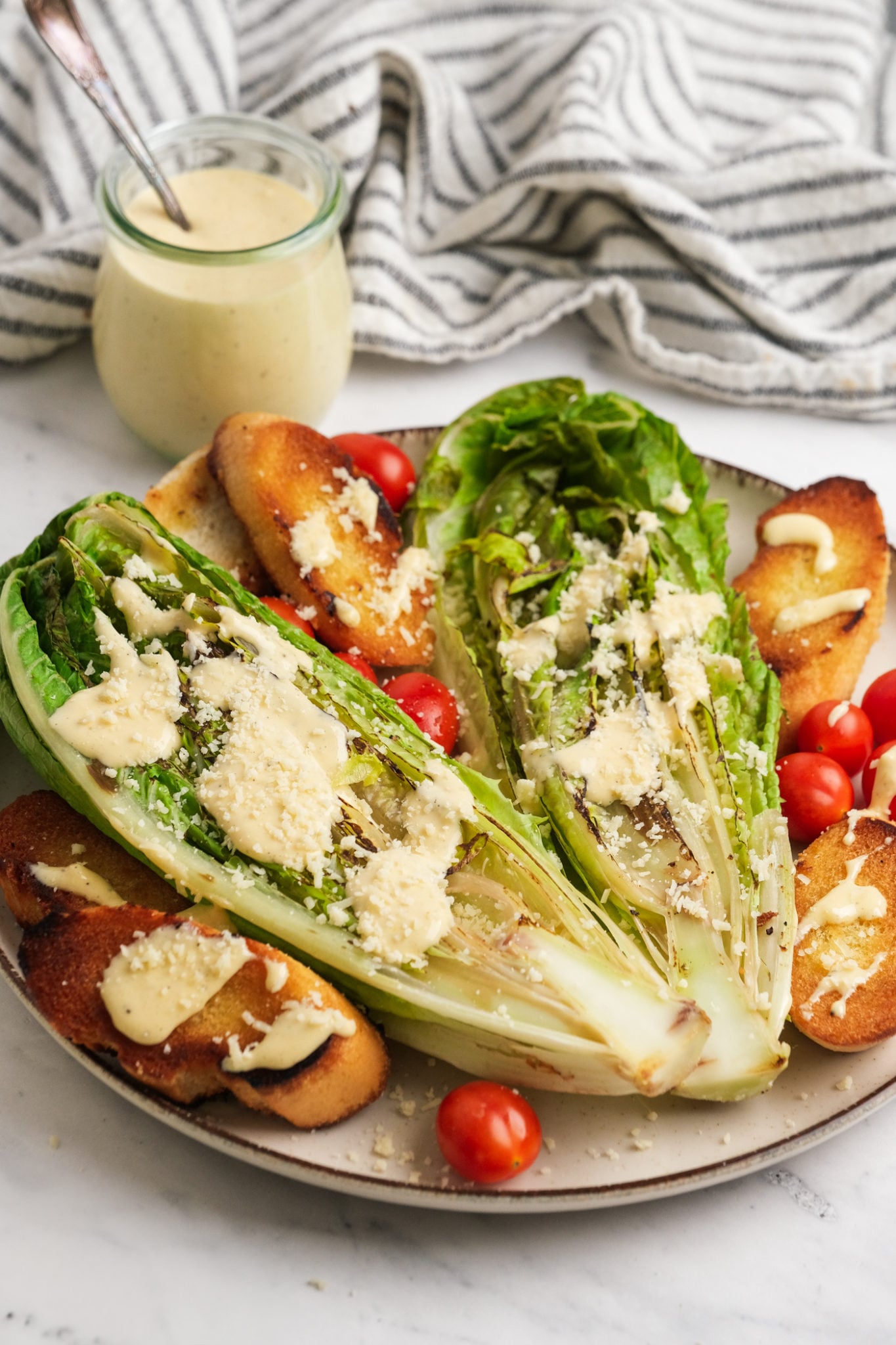 Caesar Salad Dressing without Mayo - Reluctant Entertainer