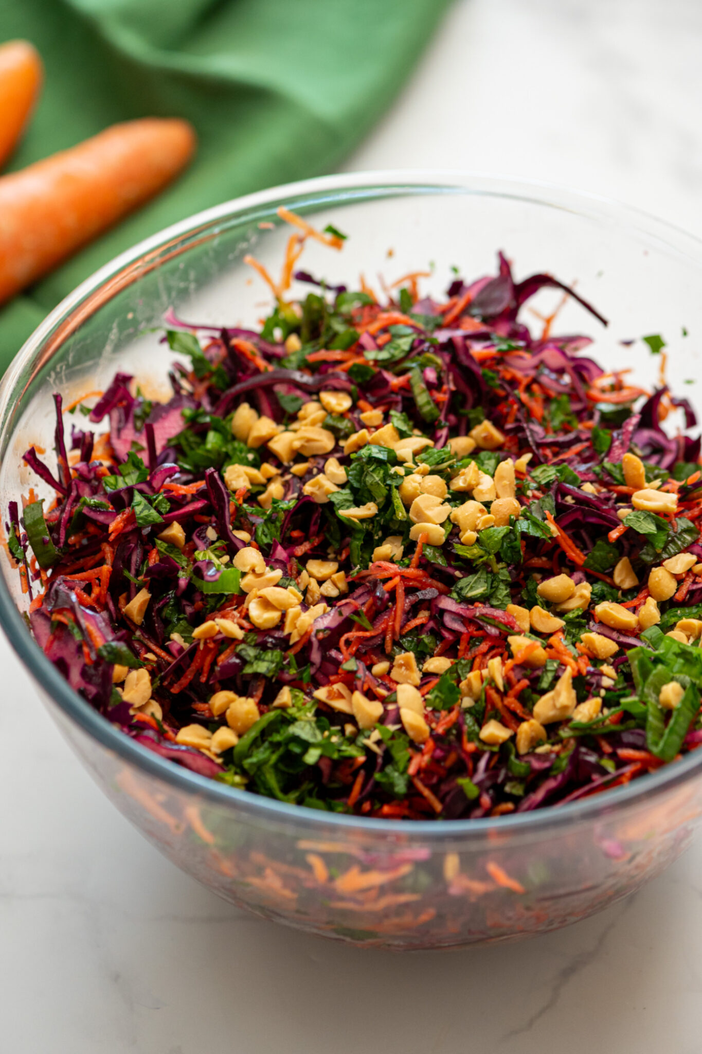 Cabbage and Carrot Salad - Reluctant Entertainer