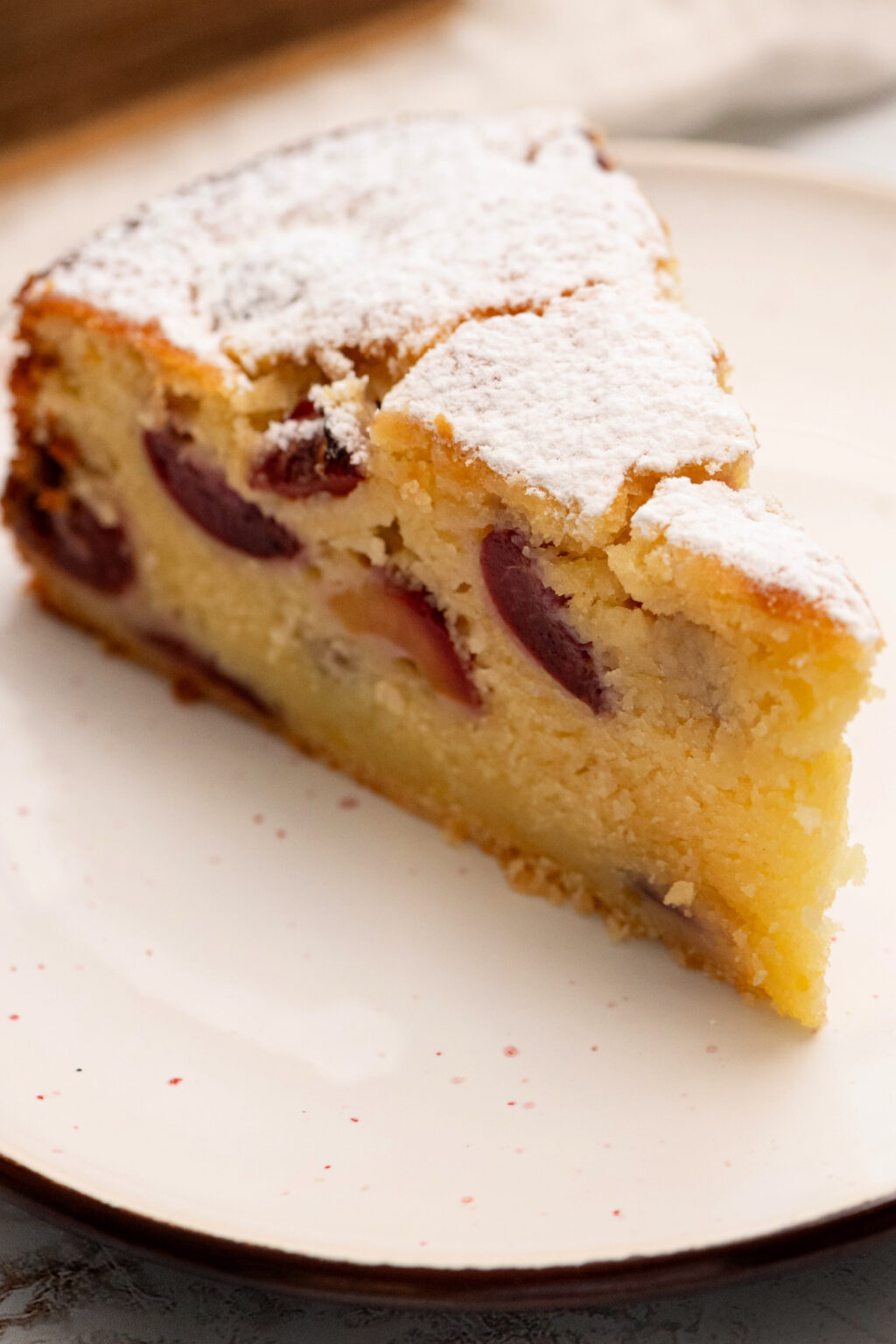 Cherry and Almond Ricotta Cake - Reluctant Entertainer