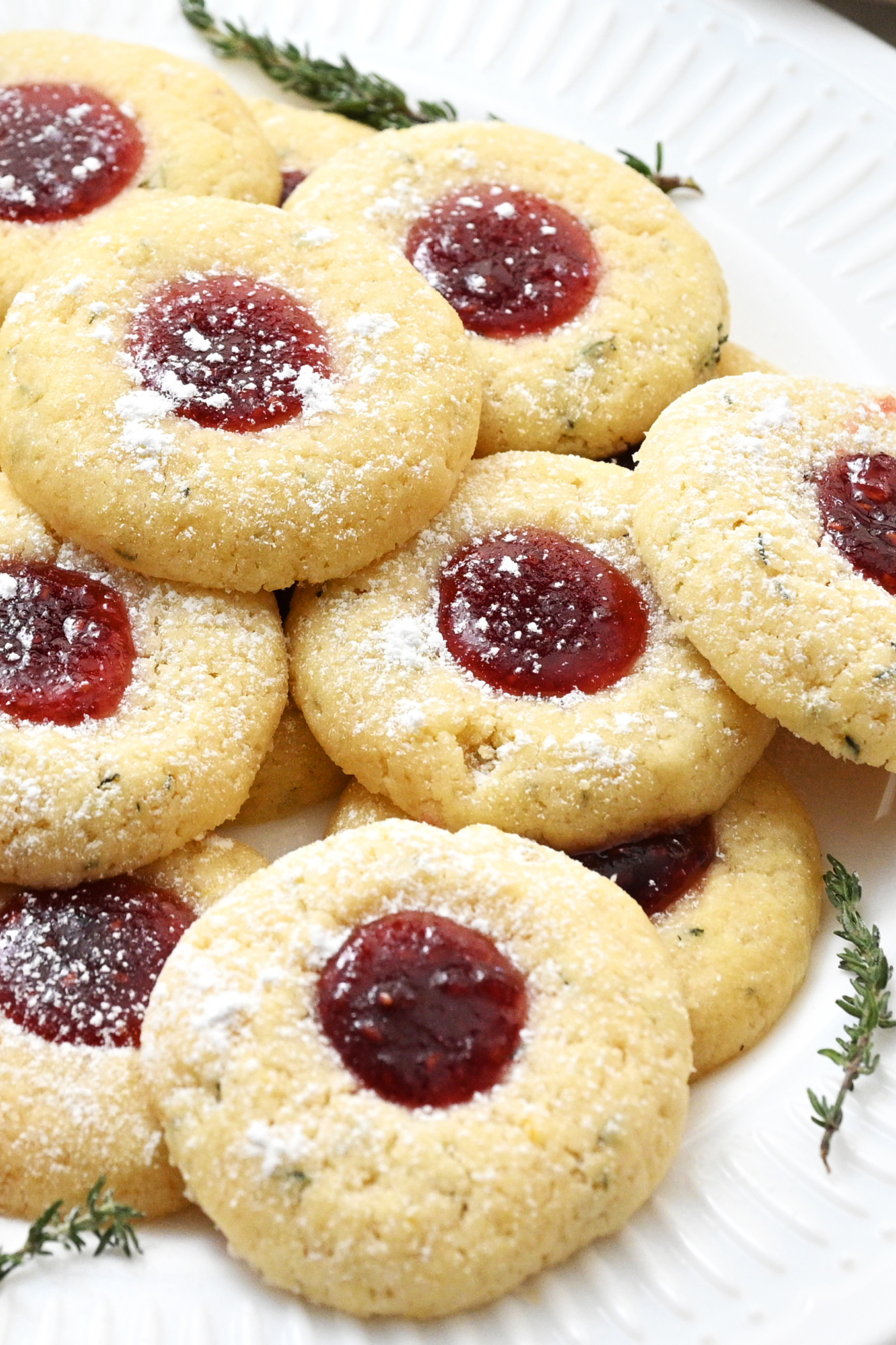 Raspberry Thumbprint Cookies - Reluctant Entertainer